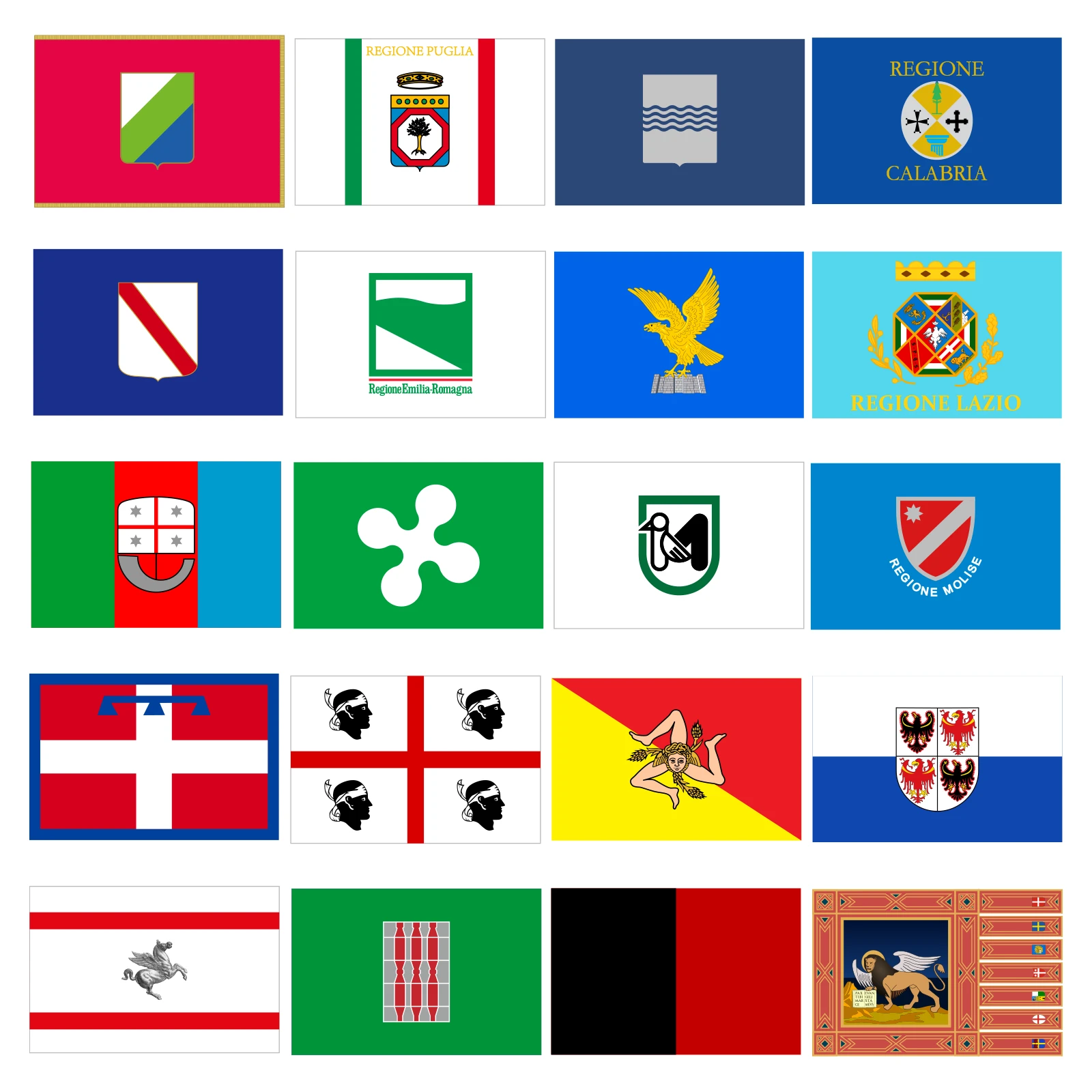 Bandiere istituzionali Bandiere Regioni Italiane - WWW.PROMOSER.NET